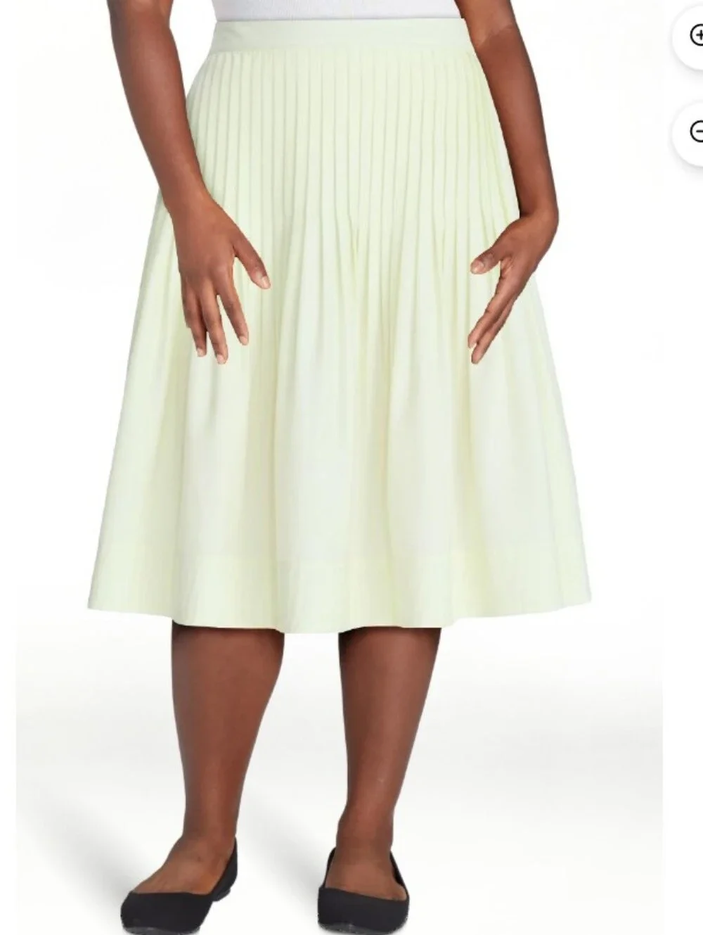 Free Assembly | Skirts | Free Assembly Cotton Blend Pastel Yellow ...
